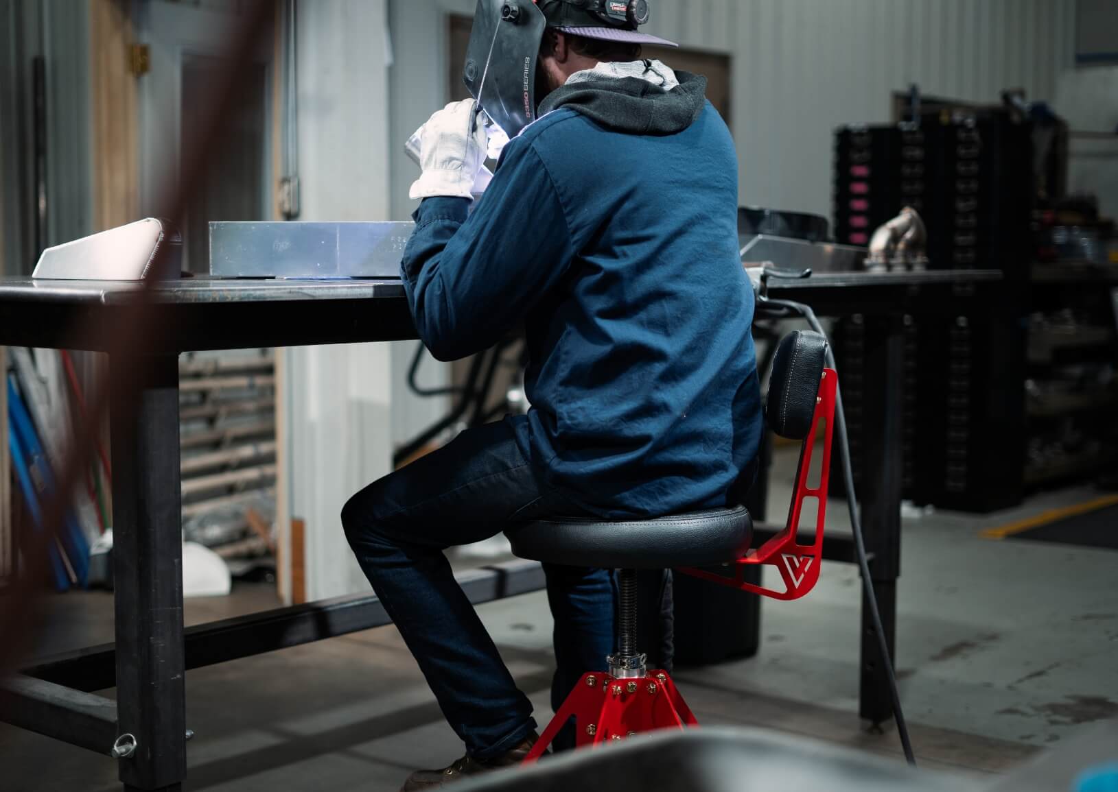 Chairs & Stools Strategically Designed for Welding & Fabricating ...