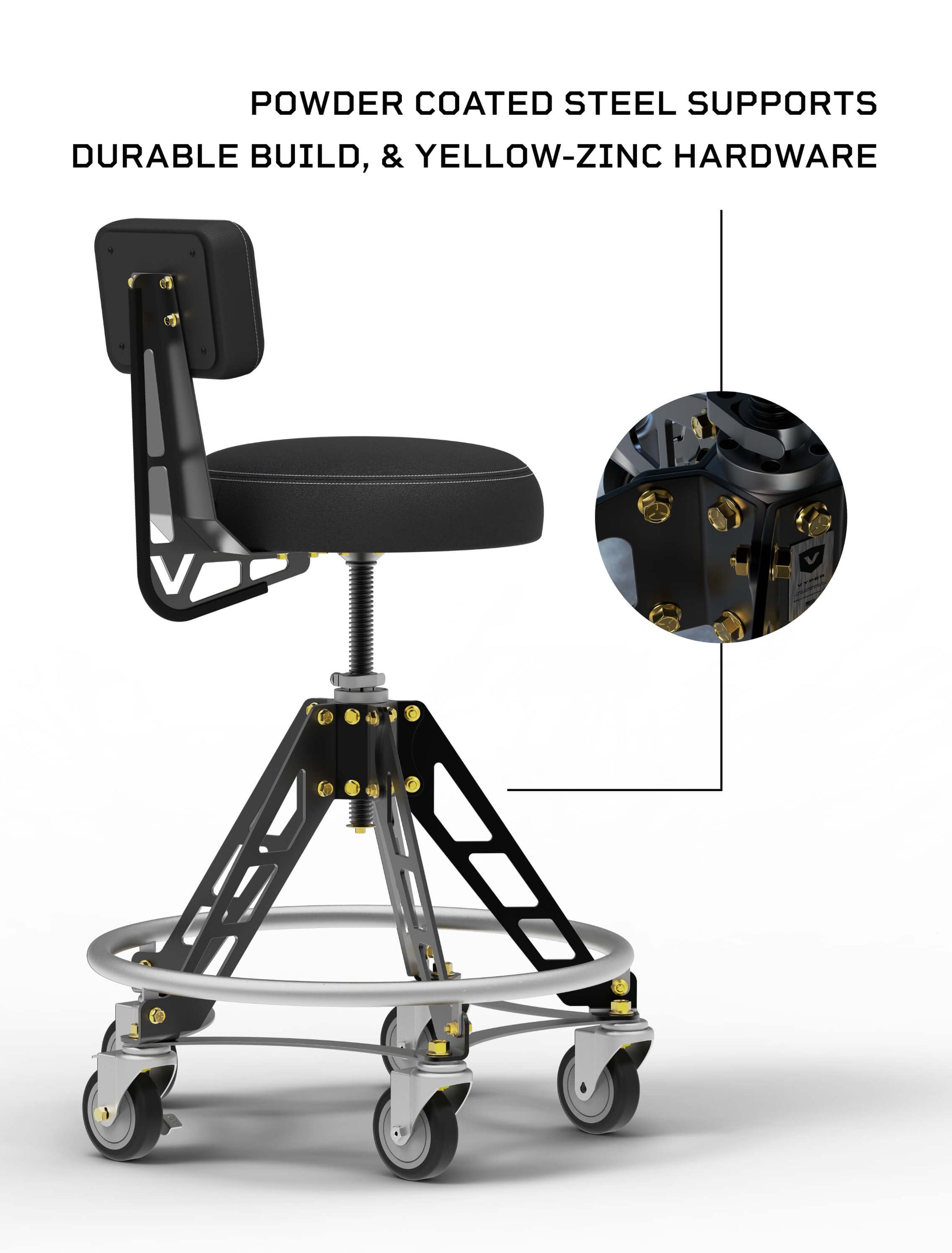 The Best Shop Chair in America - Elevated Steel Max – Vyper Industrial