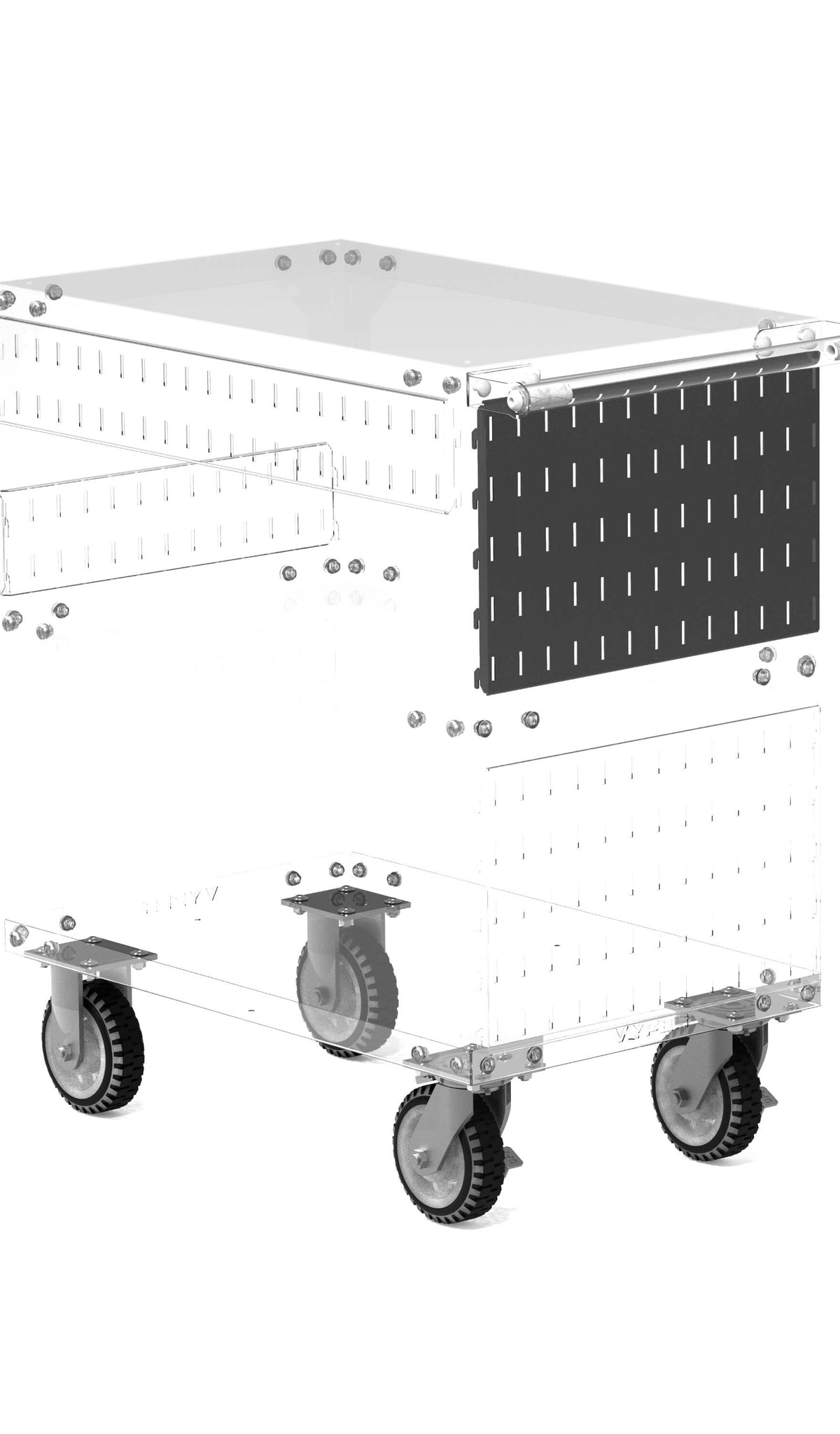 Large 5-Slot Panel | Vyper Rolling Utility Cart X32 Series – Vyper ...