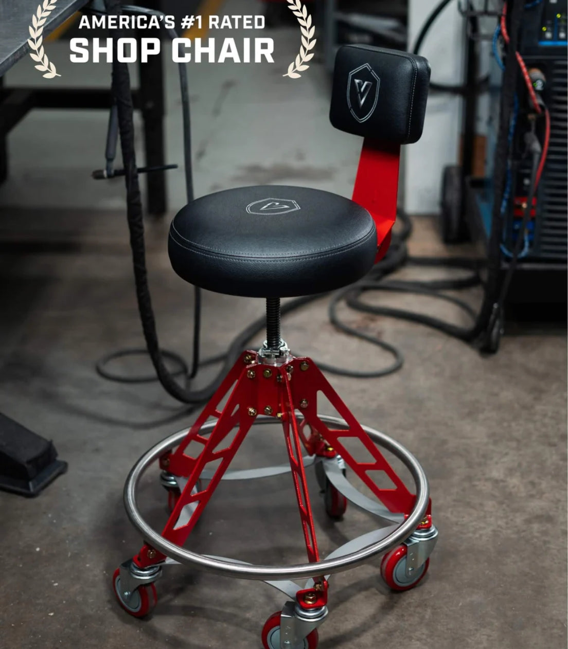 The Best Shop Chair in America - Elevated Steel Max – Vyper Industrial