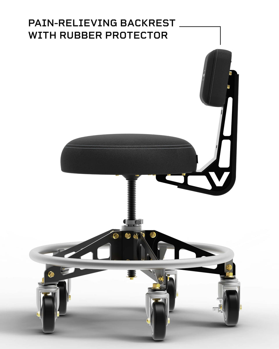 Best Garage Chair With Wheels | Robust Steel Max – Vyper Industrial