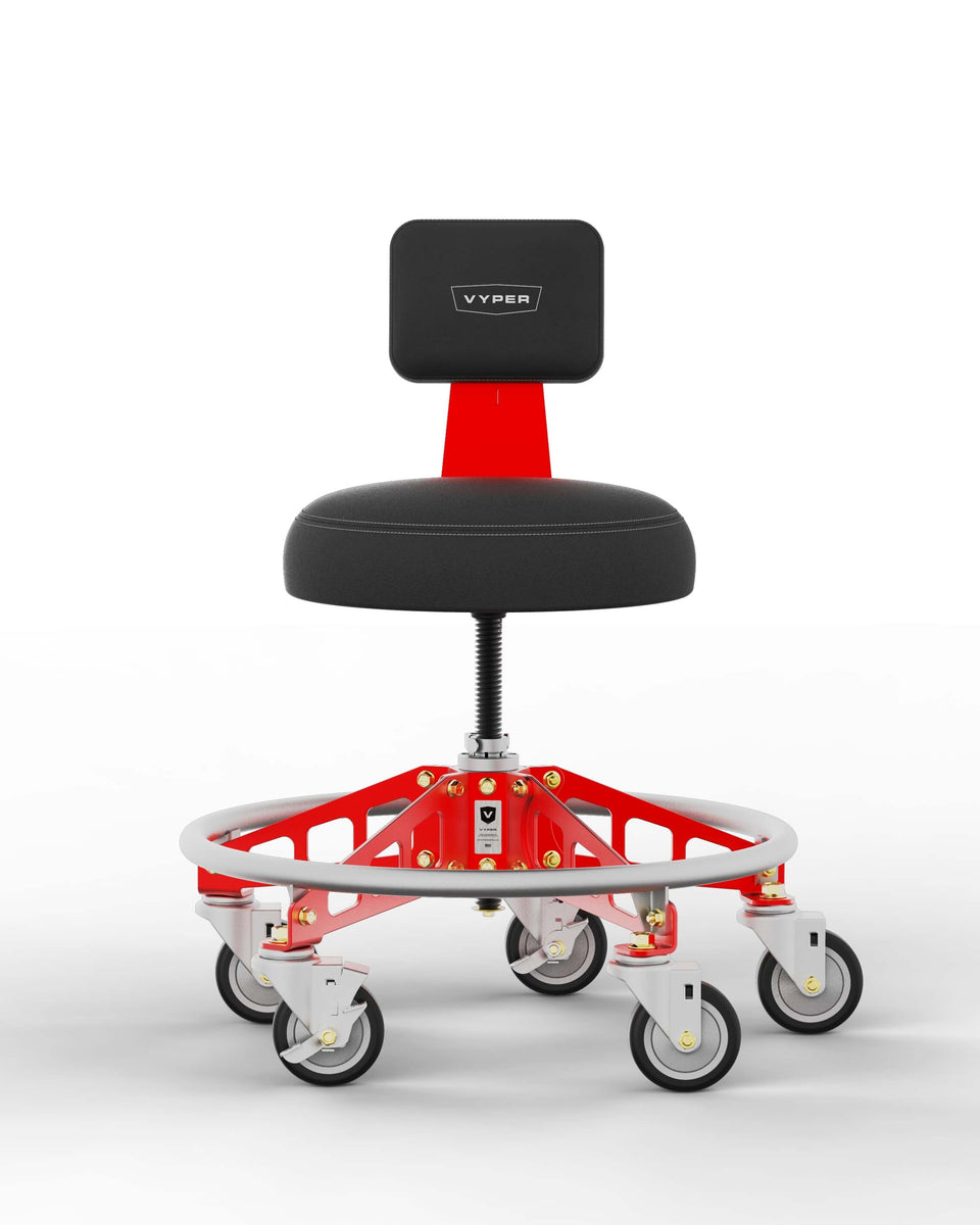 Best Garage Chair With Wheels | Robust Steel Max – Vyper Industrial