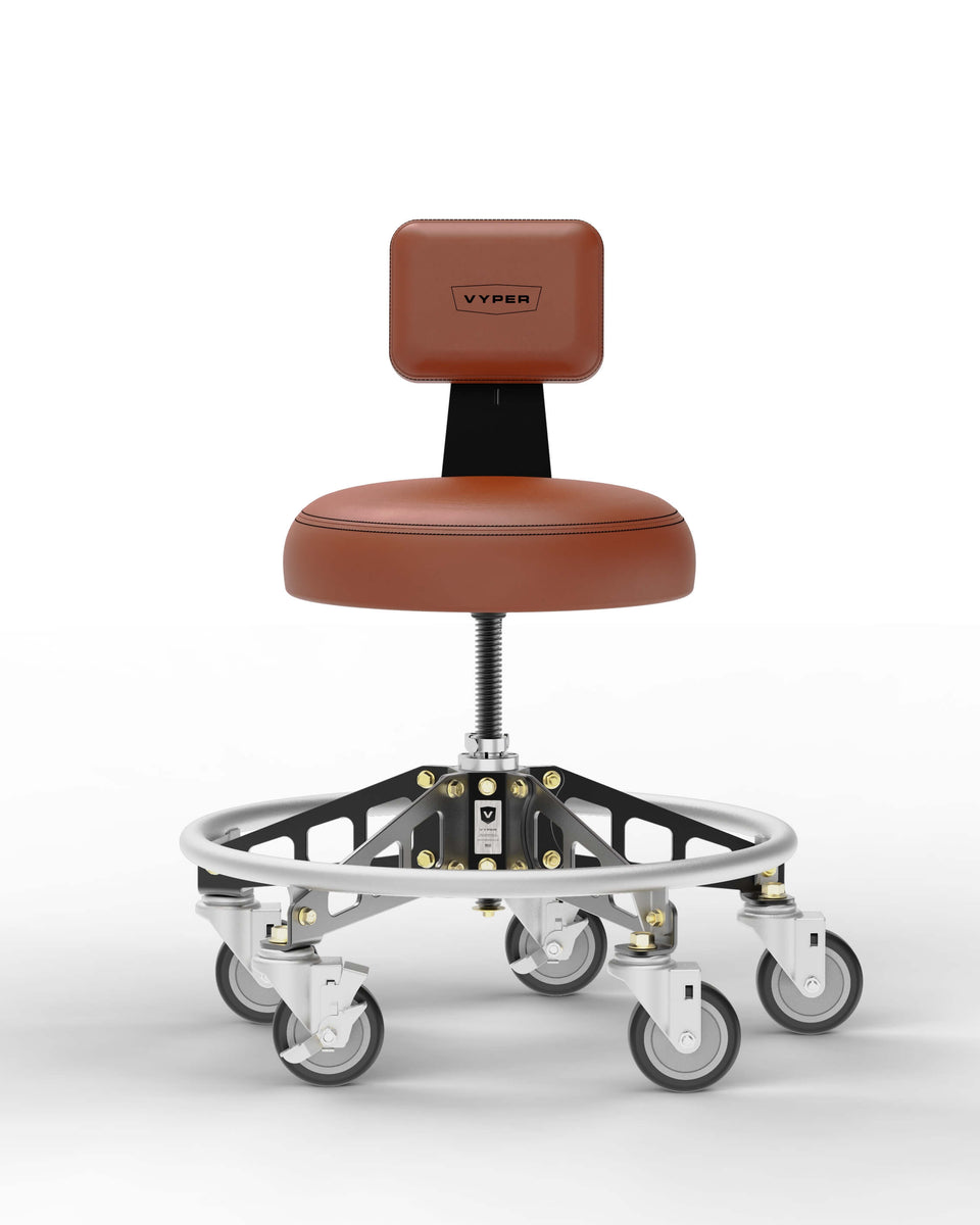 Best Garage Chair With Wheels | Robust Steel Max – Vyper Industrial