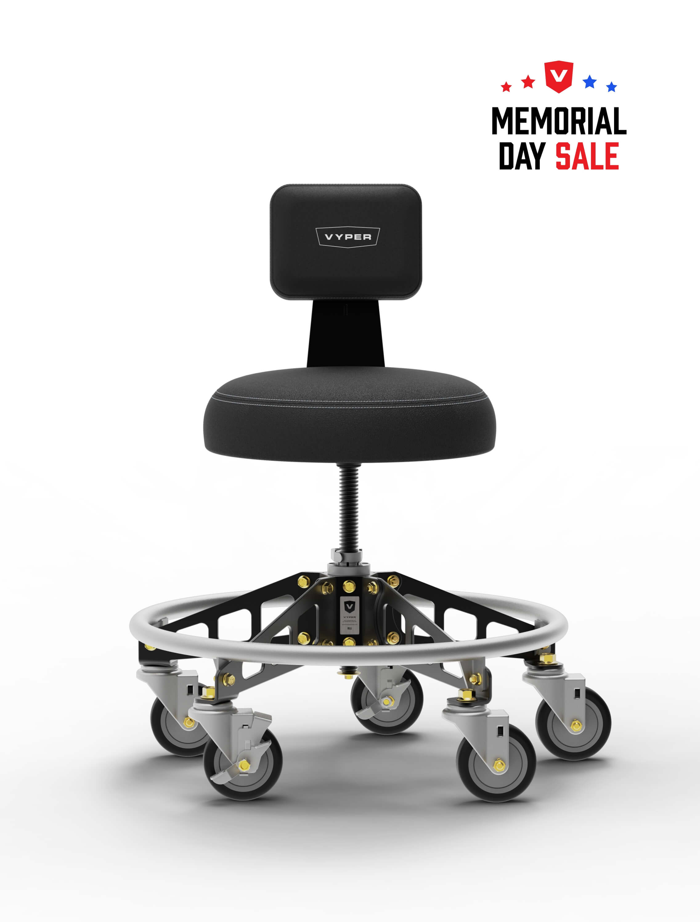 Best Garage Chair With Wheels | Robust Steel Max – Vyper Industrial