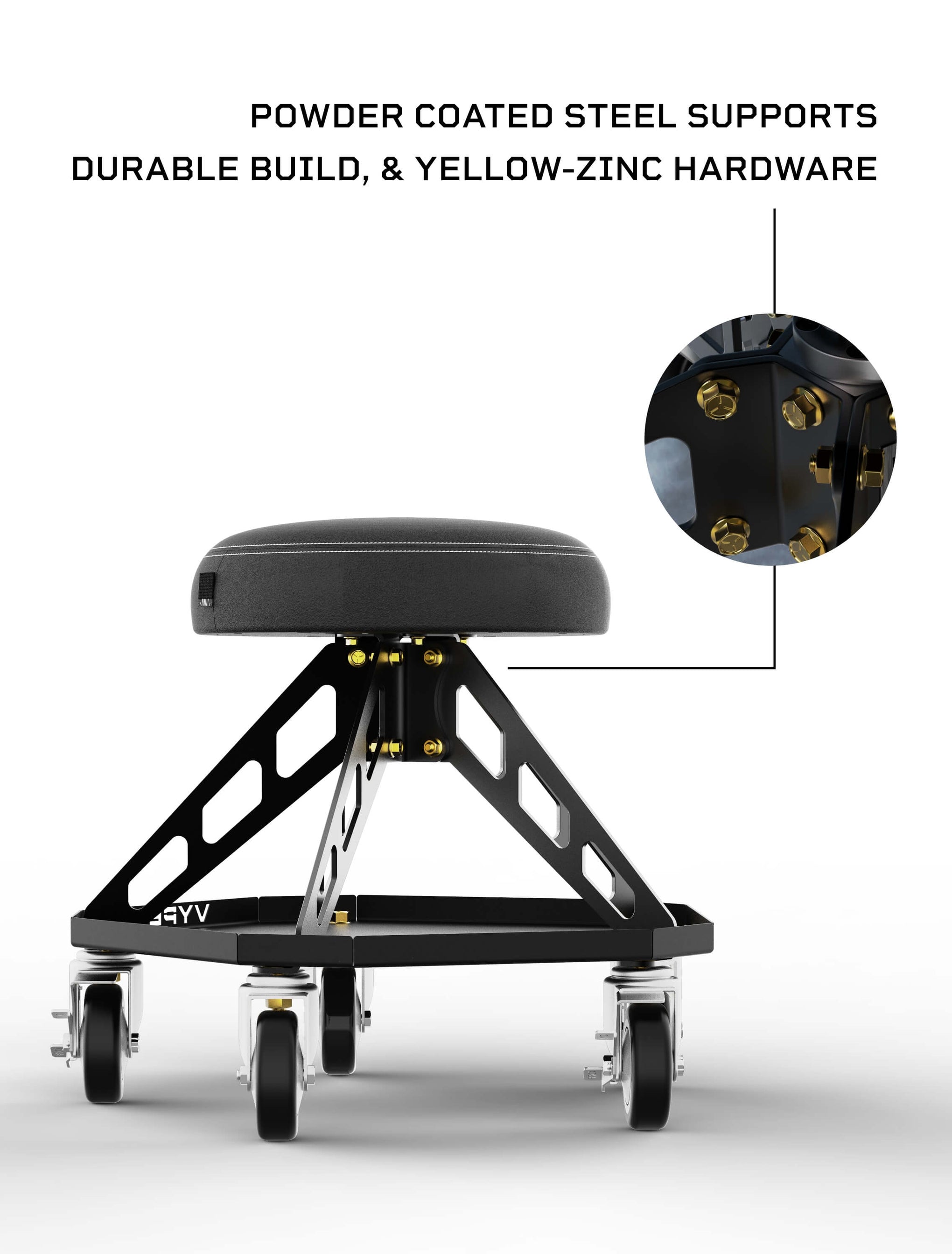 Best Garage Stool With Wheels | Robust Steel Pro – Vyper Industrial