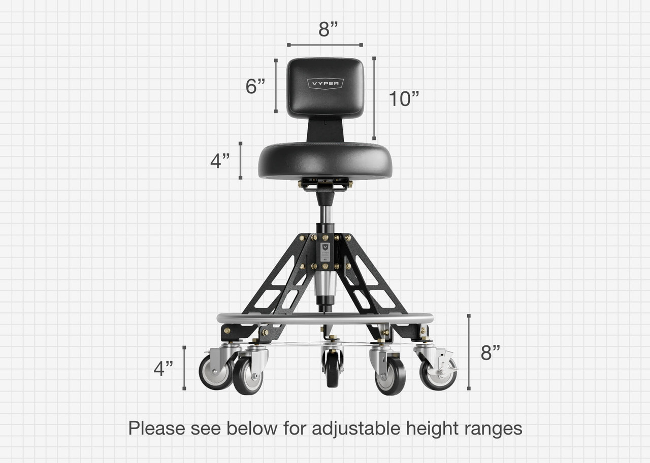 Elevated Steel Max - EZ-Lift | Vyper Chairs – Vyper Industrial