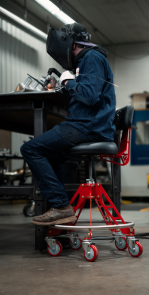 Chairs & Stools Strategically Designed for Welding & Fabricating ...